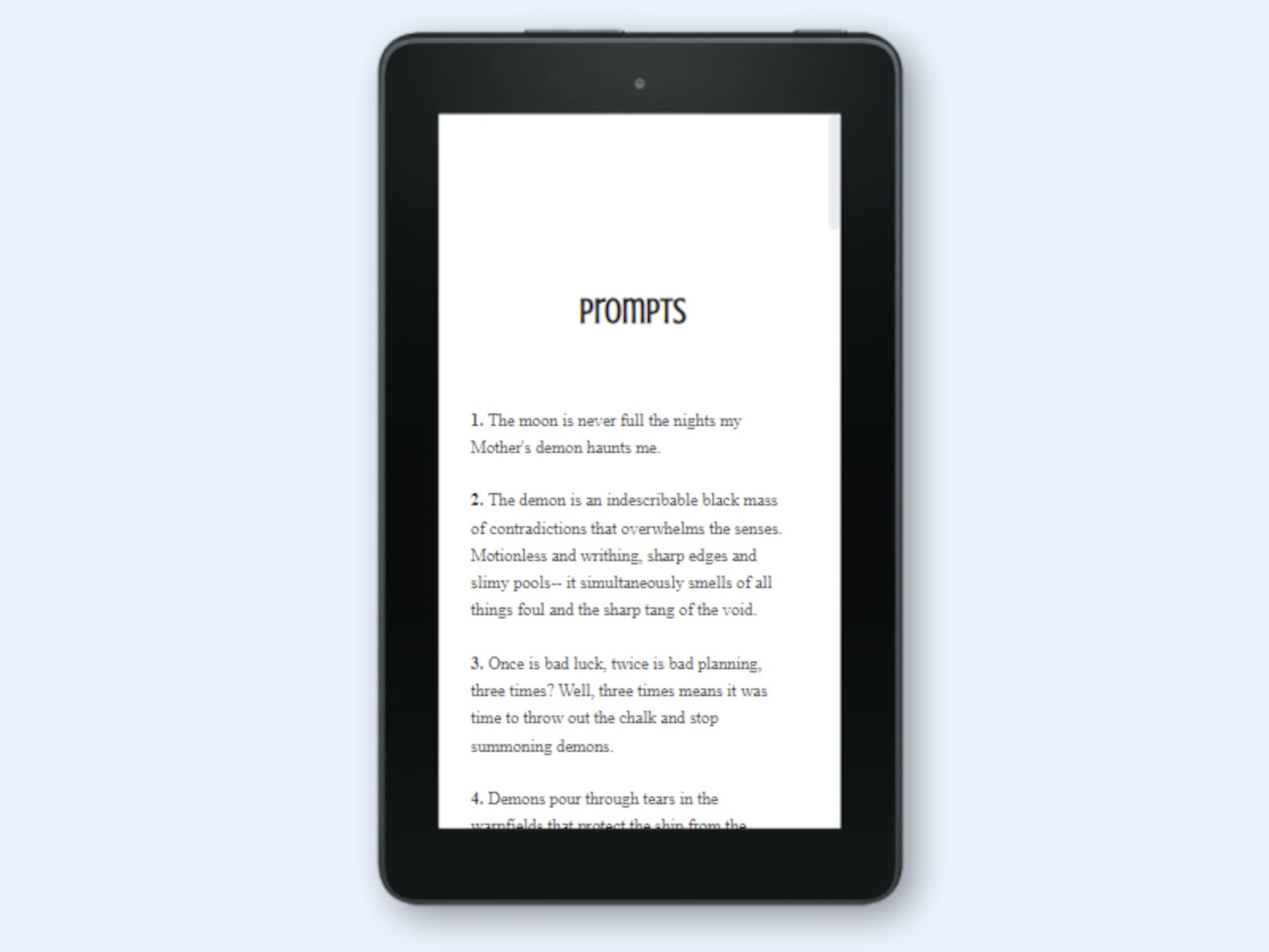 31 Days of Demons : Writing Prompts (ebook, Digital Download, Printable ...