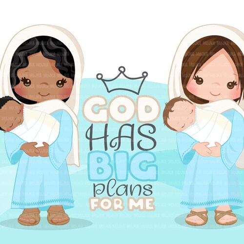 Nativity Clipart Religious Illustration Bible Graphics Baby - Etsy Canada