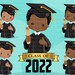 Graduation Png, 2022 Grads Png, Graduation Clipart, Black Boys, Class ...