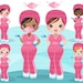 Nurse Png, Nurse Clipart, Pink Scrubs Png, Nurse Sublimation Designs ...