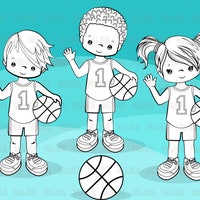 Monsters Digital Stamps. Cute Monster Graphics, Fluffy Character, Funny ...