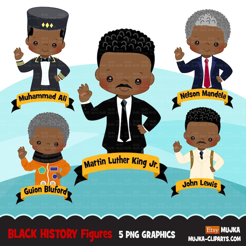 Martin Luther King Jr Clip Art - Etsy