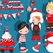 Christmas Clipart Boys Clipart Instant Download Christmas Graphics ...