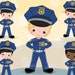 Cops police officer clipart Little boy clipart graphics | Etsy