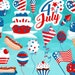4th of July Clipart. Independence Day Graphics, Hotdog, , Embroidery ...
