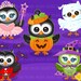 Halloween Owls Clipart. Cute Owls in Halloween Costumes. Halloween ...