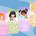 Slumber party clipart movie night girl's pajama party | Etsy
