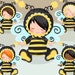 Bee Baby Clipart, Bumblebee Costume Baby Shower Graphics, Card Making ...