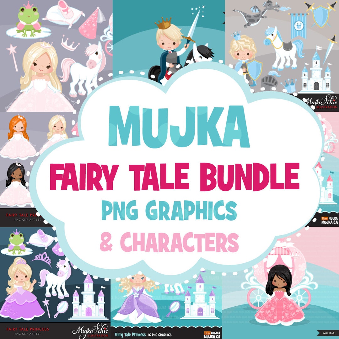 Princess Png, Princess Bundle, Fairy Princess Png, Prince Bundle 
