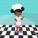 Baking Clipart, Cute Afro Baker Characters, Kitchen Chores, Baking ...