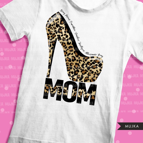 Leopard Mom Life Png Leopard Mum Sublimation Designs Digital Download