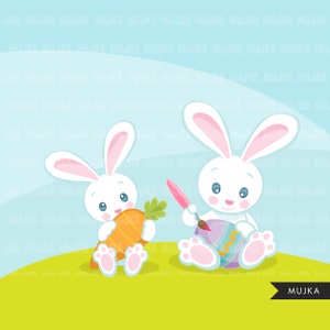 Easter Bunny Clipart. Scavenger Hunt, Egg Painting, Carrots, Spring ...
