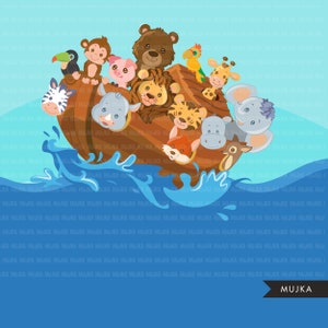 Noah's Ark Clipart and Backgrounds, Religious Graphics, Animals ...
