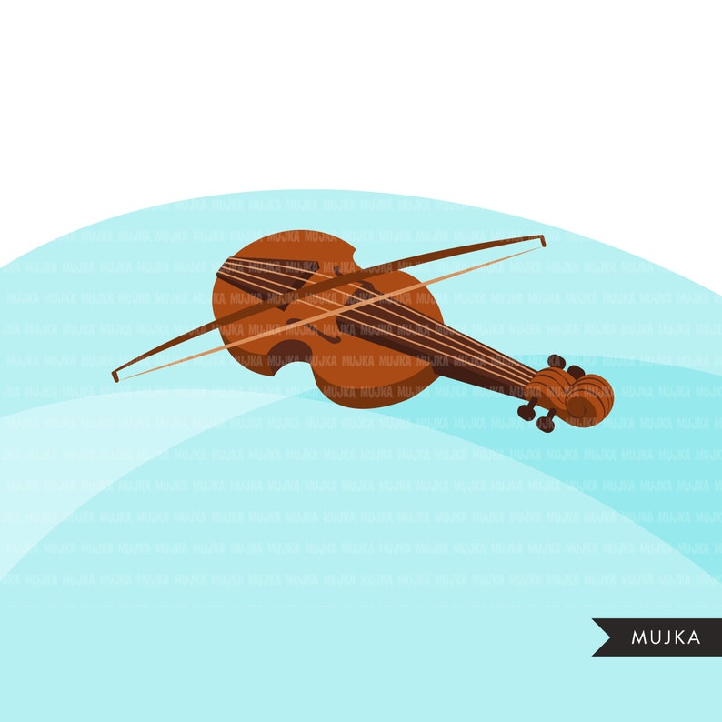 Violin Clipart Music Instruments Clipart Education Graphics - Etsy
