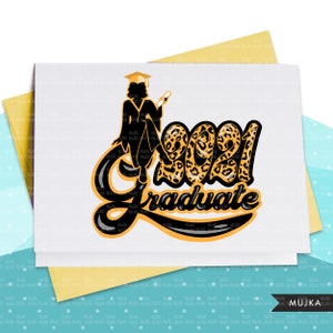Grad Clipart, Graduation 2021 Png, Cheetah Print Grad Sublimation ...