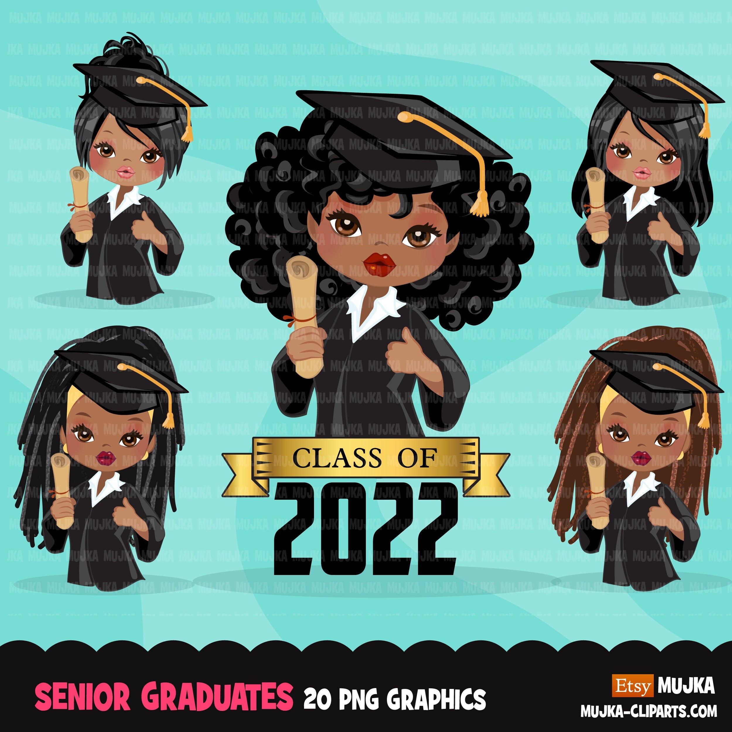 Graduation Clipart 2022 Girl