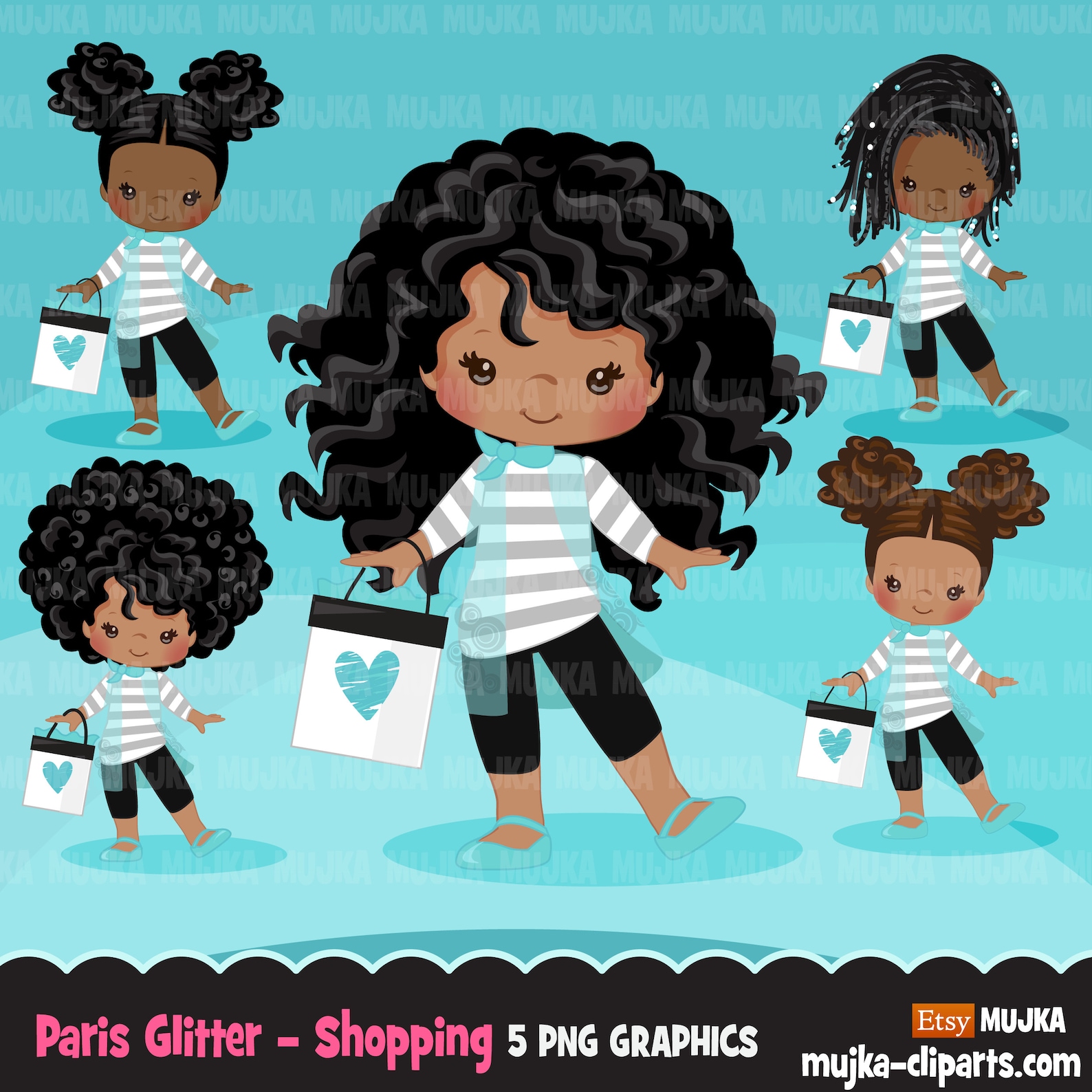 Paris Clipart Bundle Glitter French Birthday Party Poodle - Etsy