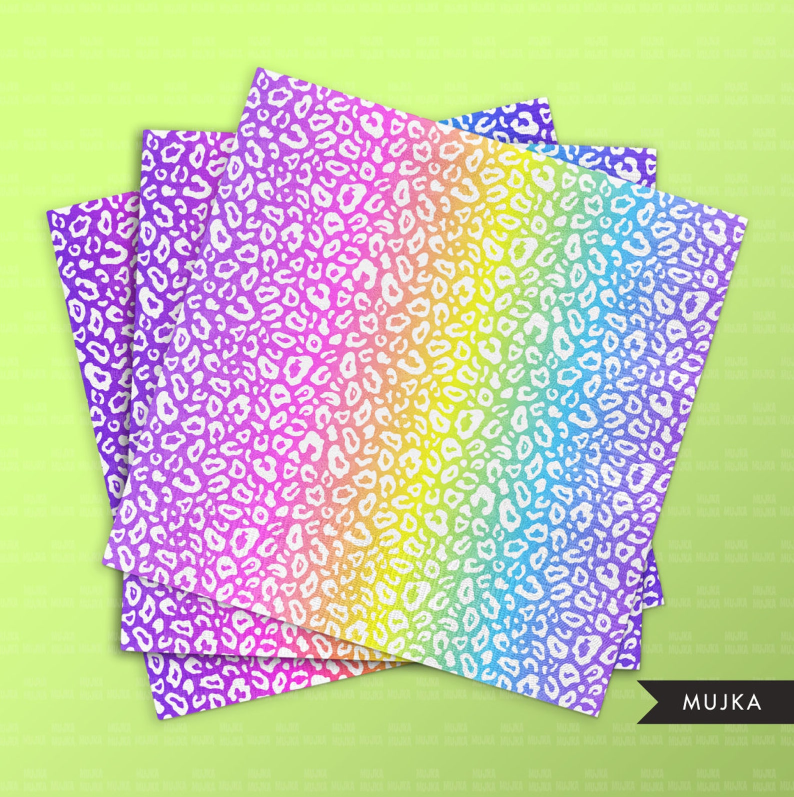 Animal Print Digital Papers Seamless Neon Patterns Zebra - Etsy