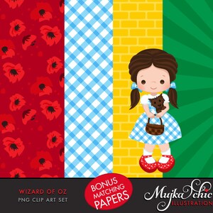 Wizard of Oz Clipart. Dorothy, Tin Man, Scarecrow, Cowardly Lion ...