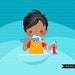 Bathroom Chores Clipart, Little Boys, Black Boys Brushing Teeth ...