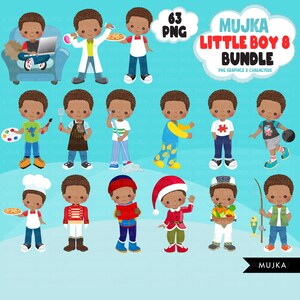 Black Boy Png Bundle, Black Boy Magic, Black Boy Art, Little Boy ...