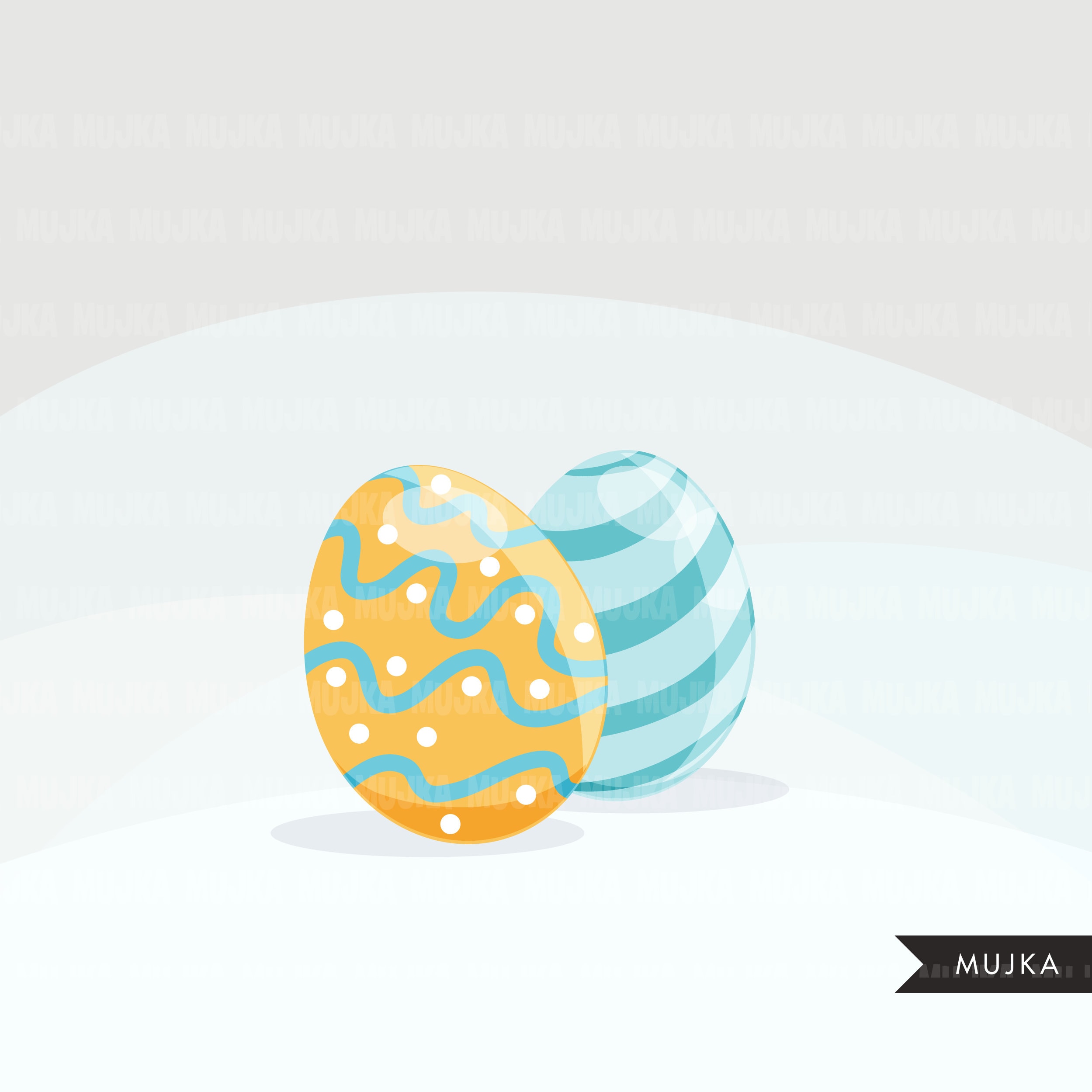 Easter Eggs Clipart. Scavenger Hunt, Egg Painting Cute Spring ...