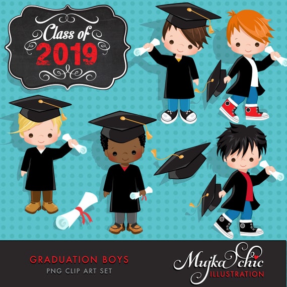 Graduation Clipart. Graduation graphics, cape, scroll, cap, class of ...