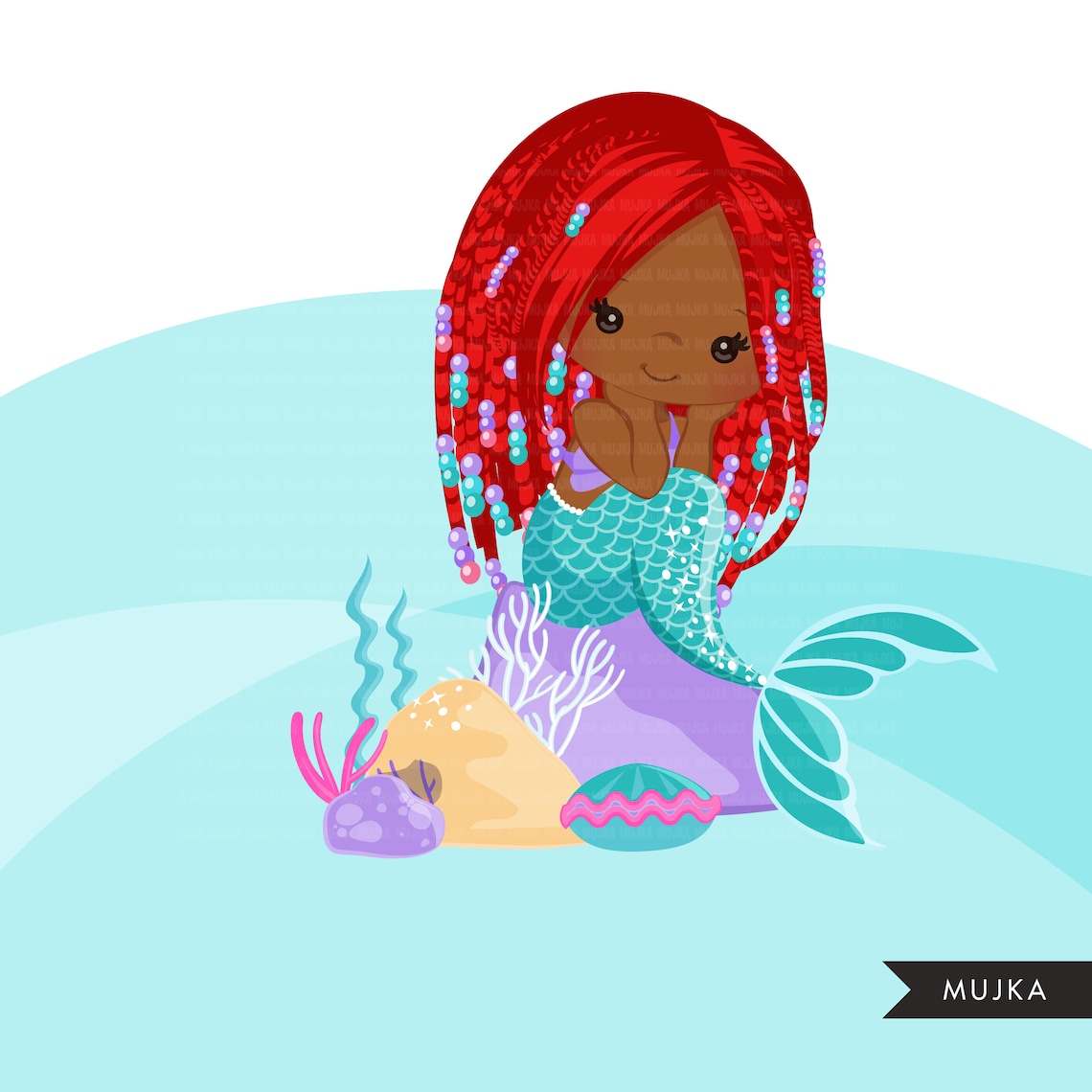 Little Mermaid Clipart Mermaid PNG Mermaid Sublimation - Etsy