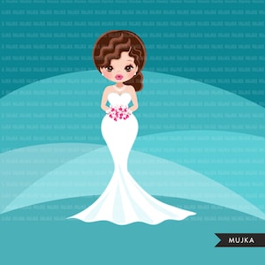 Bride PNG Clipart, Print and Cut, Wedding Graphics, Girl, Woman, Bridal ...