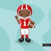 Football Clipart. Sport Graphics, Boys American Player Characters ...