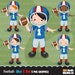 American Football Clipart Bundle, American Football Players, Sports ...