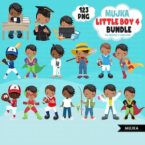 Cute Latino Boy Png Bundle, Mexican Boy, Hispanic Children Art, Little ...