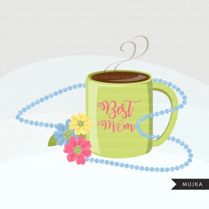 Mother's Day Clipart, Floral Frames, Mom, Mum Love Quotes, Coffee ...