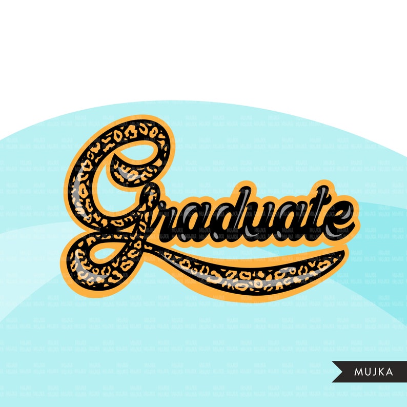 Grad Clipart Graduation 2021 Png Cheetah Print Grad | Etsy