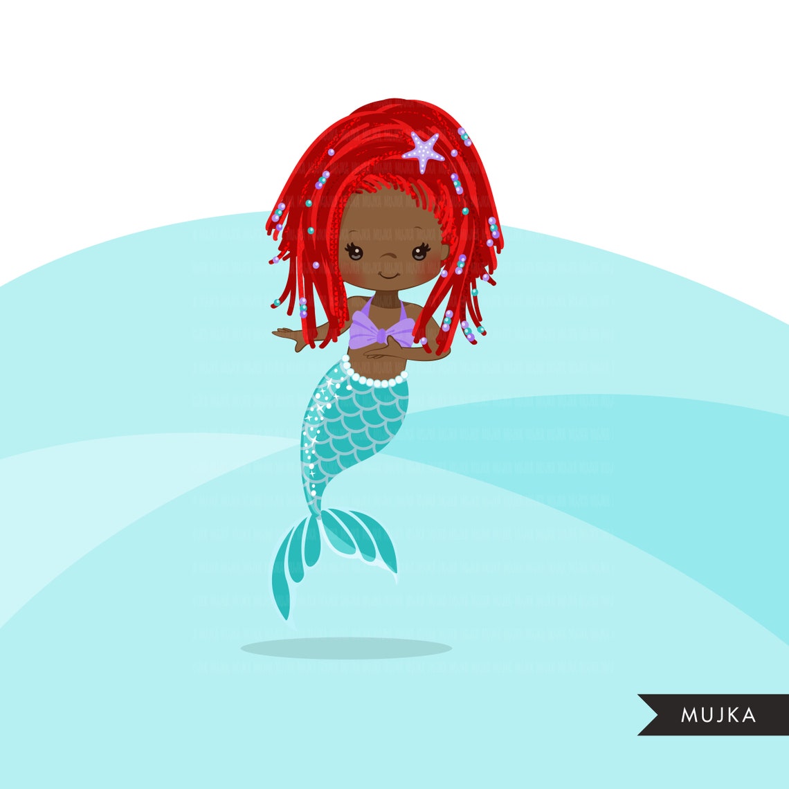 Little Mermaid Clipart Mermaid PNG Mermaid Sublimation - Etsy