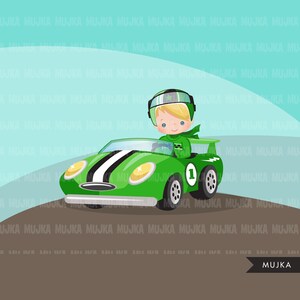 Car Racing Clipart for Boys Race Car Driver Formula 1 Graphics ...