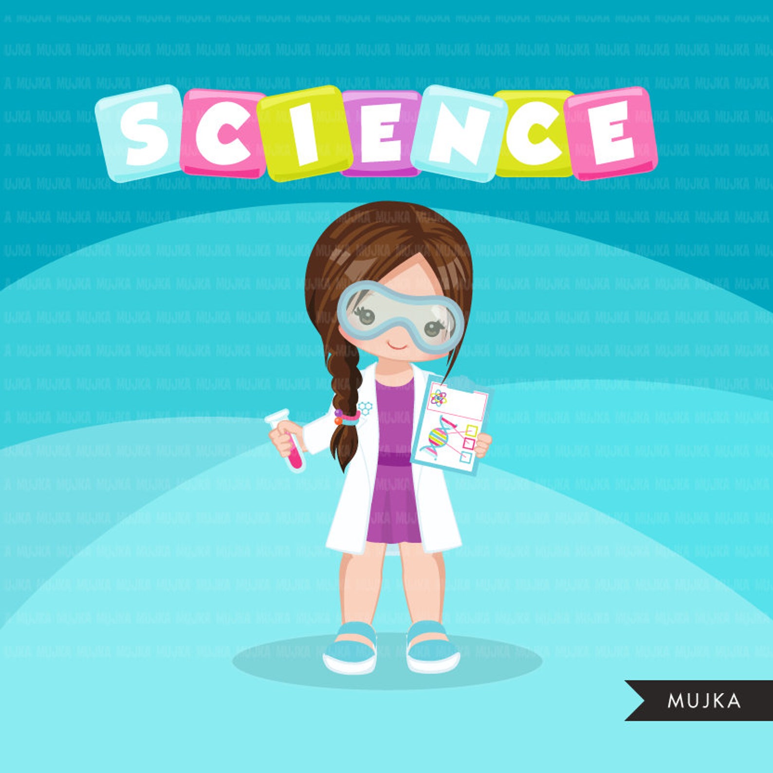 Science Clipart. Scientist Kids Graphics Laboratory School | Etsy