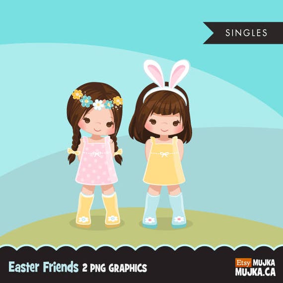 Easter png, cute Easter graphics, Easter bunny ears png, Easter girls ...