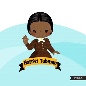 Black History Clipart, Black History Figures Maya Angelou, Rosa Parks ...