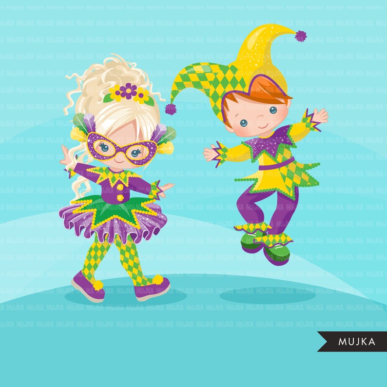 Mardi Gras Clipart Carnival Clip Art Masquerade Party - Etsy