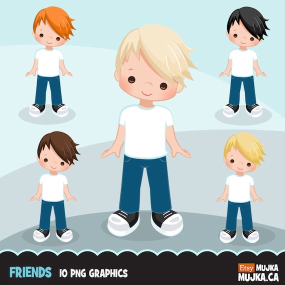 Best Friends Clipart Boys
