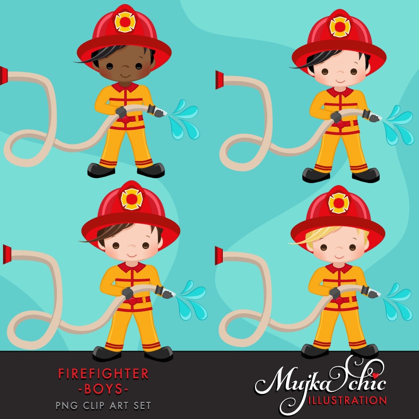 Clipart brandweerman, brandweerman png, brandweerwagen png, sublimatie ...