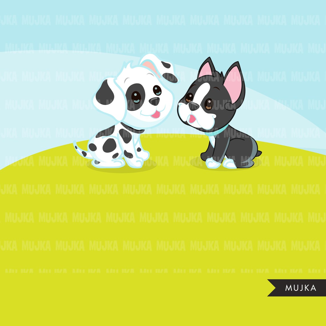 Puppy Clipart. Cute Dog Graphics Cookie Design Cutting - Etsy