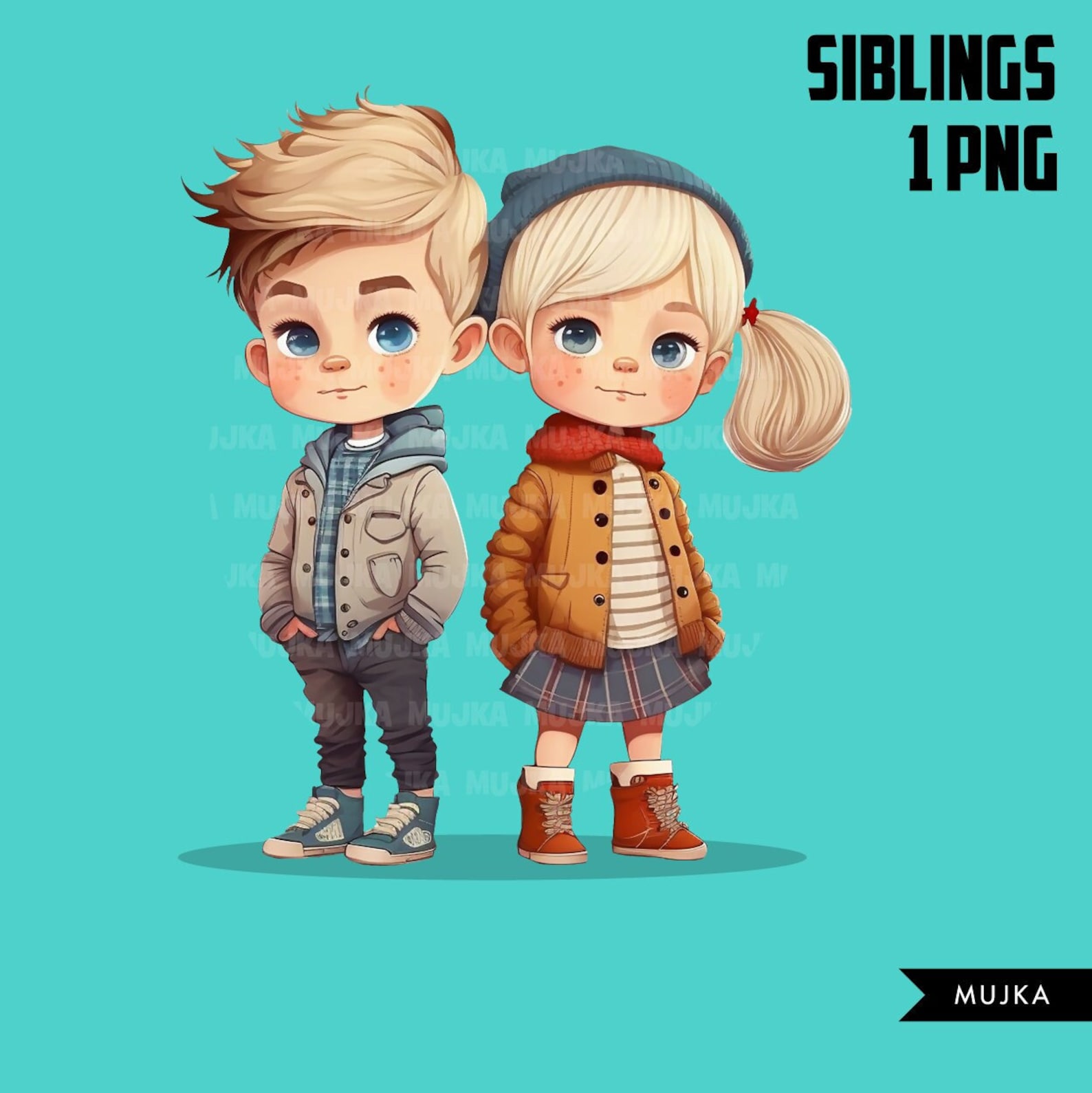 Siblings Art, Siblings Png, Friends Png, Family Png, Boy and Girl ...