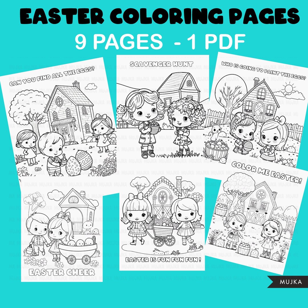 Easter Coloring Pages, Easter Activity for Kids, Spring Coloring Pages ...