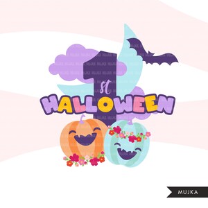 Cute Halloween Clipart, Pink Halloween Png, Halloween Sublimation ...