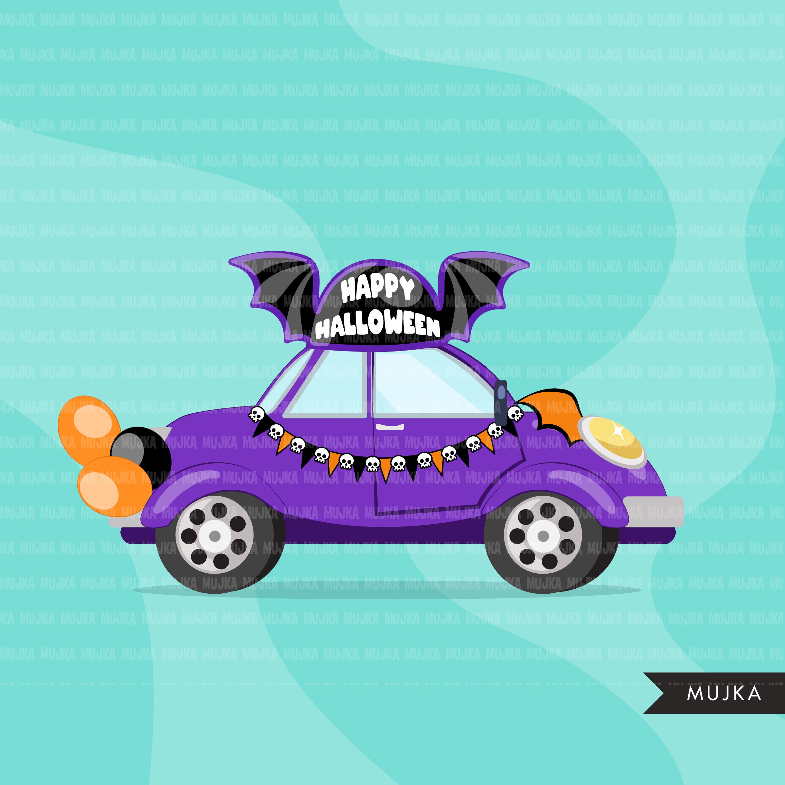 Drive-by Halloween Clipart, Drive Through Party, Parade Clipart ...