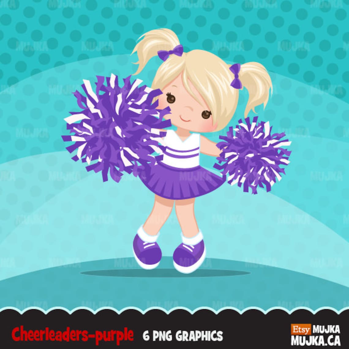 Cheerleader Clipart Sports Clipart Basketball Cheer Png | Etsy