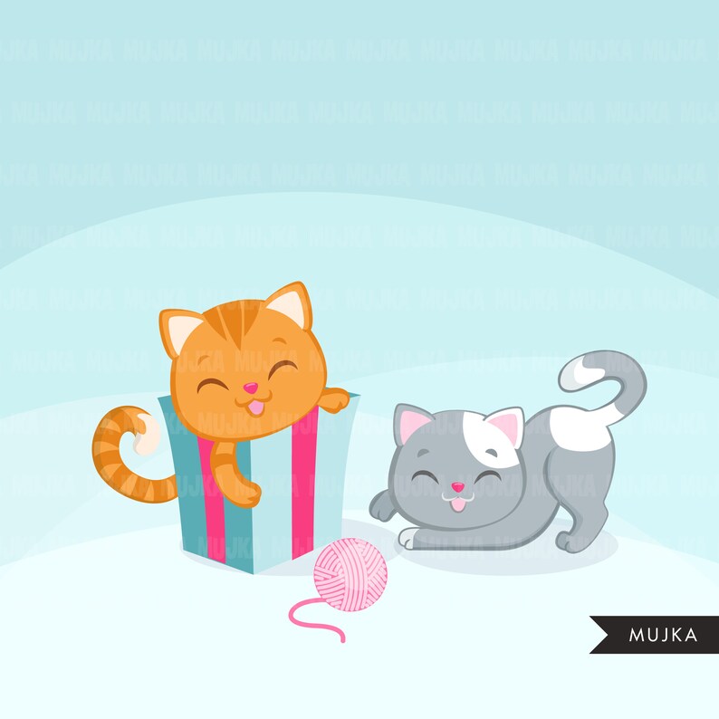 Kitten Clipart. Cute Cat Graphics, Cat Love, Valentine Animals, Cookie ...