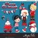 Christmas Clipart Boys Clipart Instant Download Christmas | Etsy